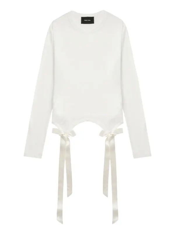 Simone Rocha Bow-detail Top - White