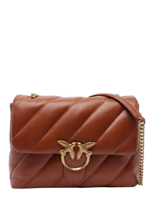 Pinko Big Love Puff Shoulder Bag - Brown