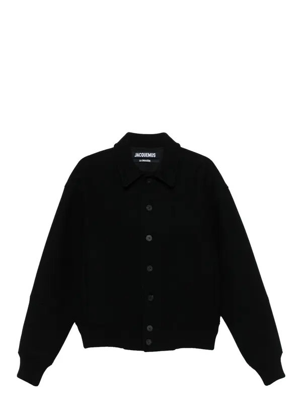 Jacquemus Le Bomber Feltro Jacket - Black