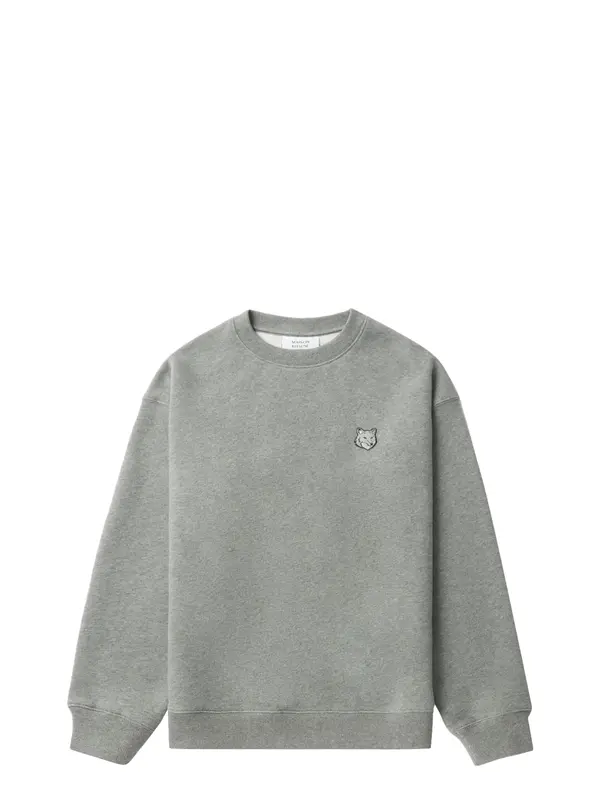 Maison Kitsuné Bold Fox Head-patch Sweatshirt - Grey