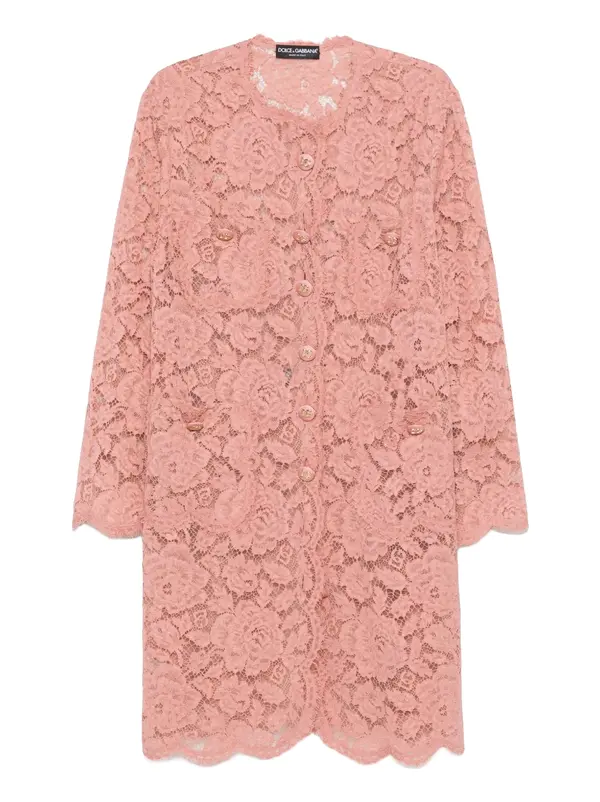 Dolce & Gabbana Dna Lace Coat - Pink