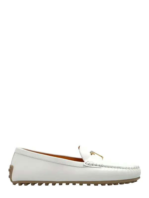 TOD'S Leather Loafers - White