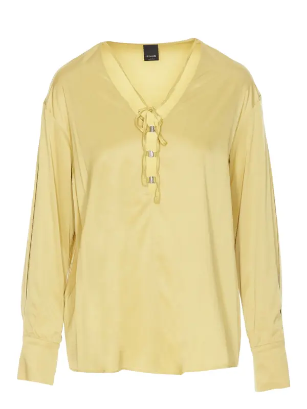 Pinko Long-sleeve Blouse - Yellow