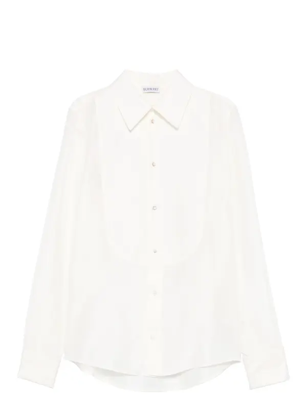 Burberry Silk Shirt - Neutrals