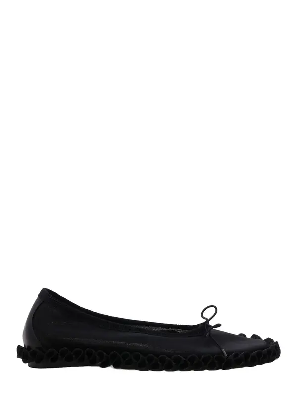 Simone Rocha Ruffled Ballet Flats - Black