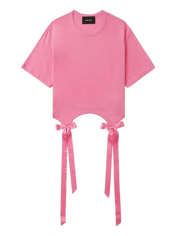 Simone Rocha Bow Tail Easy Top - Pink