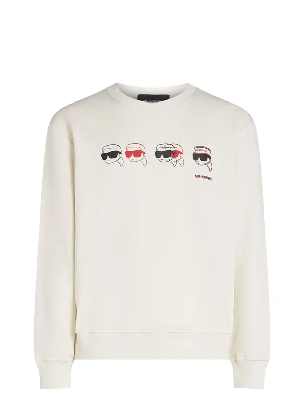 Karl Lagerfeld Ikon Graphic-print Sweatshirt - Neutrals