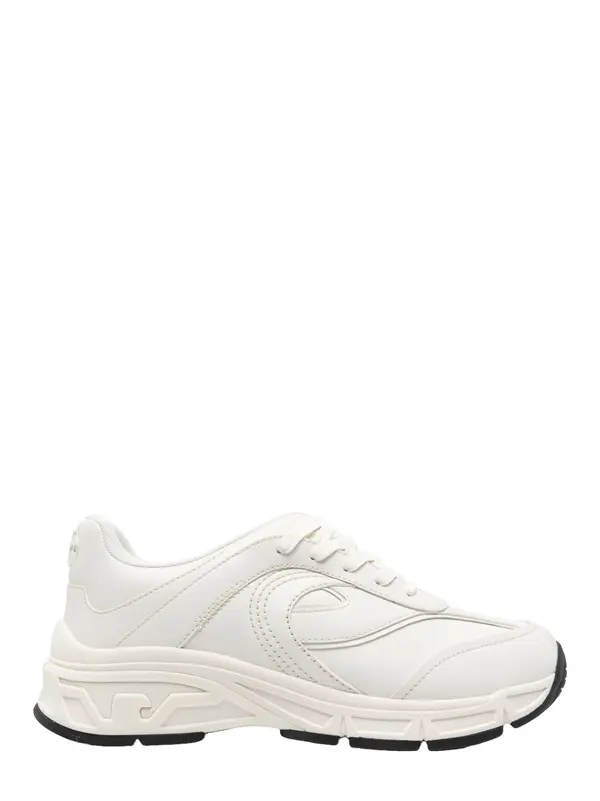 Emporio Armani Rubberised-logo Sneakers - White