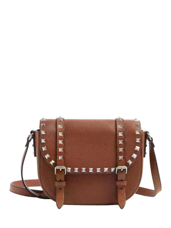 Valentino Garavani Small Rockstud Cross Body Bag - Brown