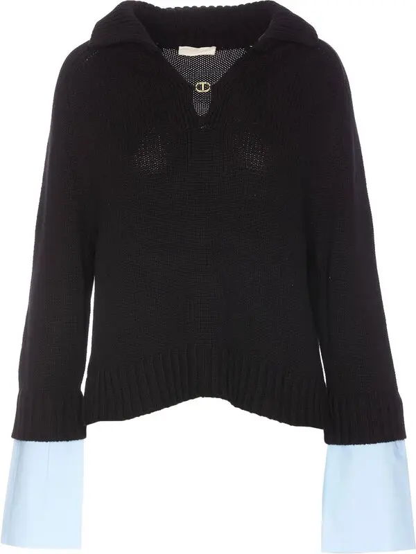 TWINSET Layered-effect Sweater - Black