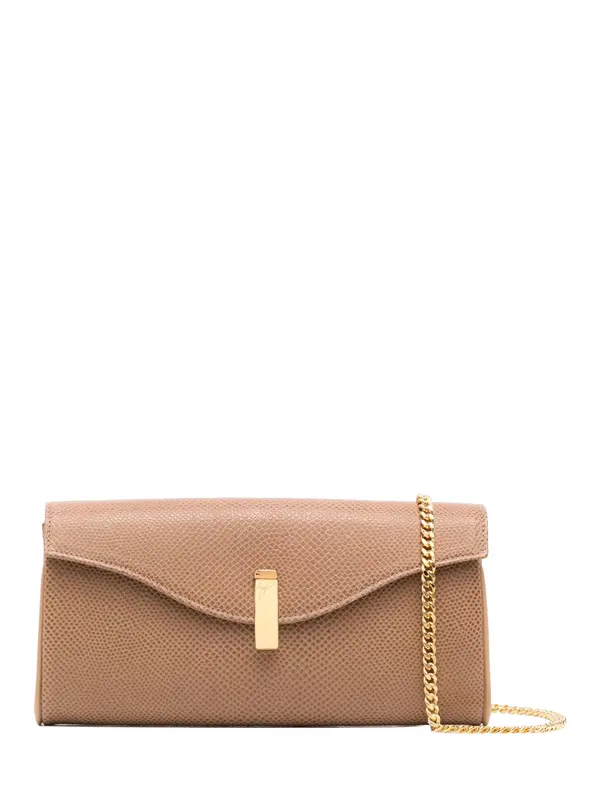GIUSEPPE ZANOTTI Flutie Clutch Bag - Brown