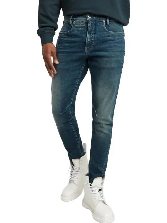 G-star Raw D-staq 3d Slim Fit Jeans - Worn In Meadows