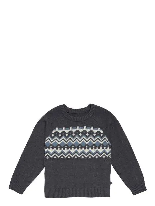 MODERN MOMENTS™ BY GERBER Fair Isle Viscose Sweater - Dark Grey