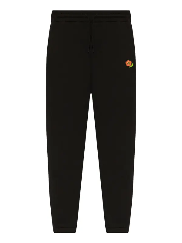 Kenzo Logo Cotton Track Pants - Black
