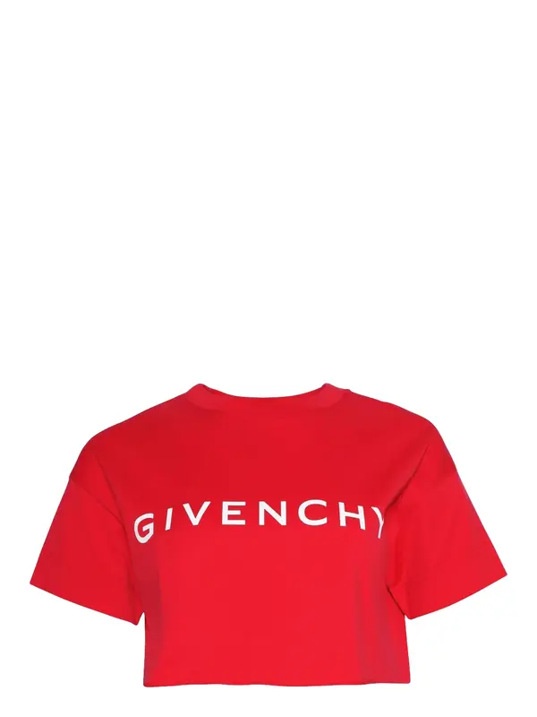 Givenchy Cropped T-shirt - Red