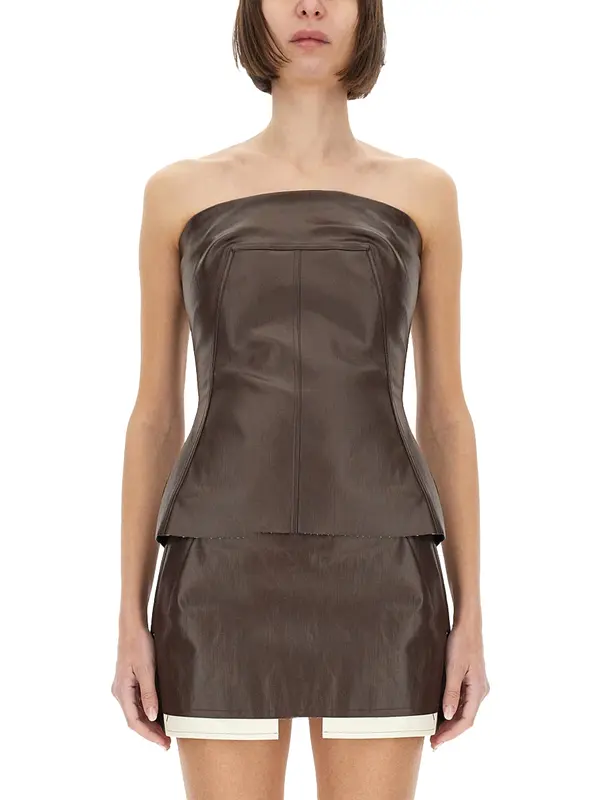 Rick Owens Bustier Top - Brown
