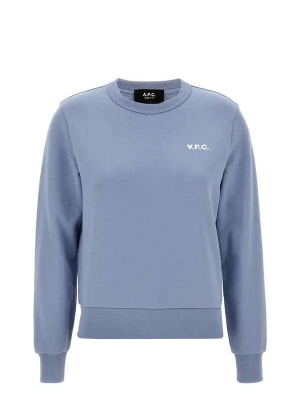 A.p.c. Boxy Petit Vpc' Sweatshirt - Light Blue