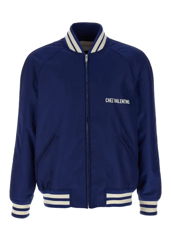 Valentino Garavani Chez Bomber Jacket - Blue