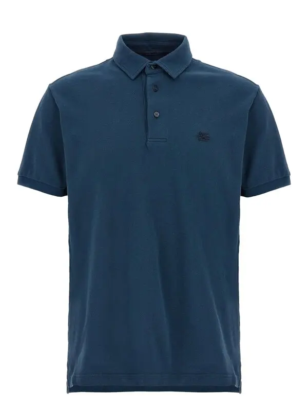 Etro Pegaso' Polo Shirt - Blue