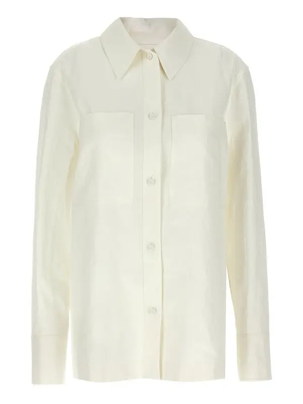 JIL SANDER Linen Shirt - White