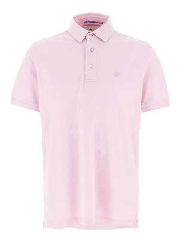 Etro Pegaso' Polo Shirt - Pink