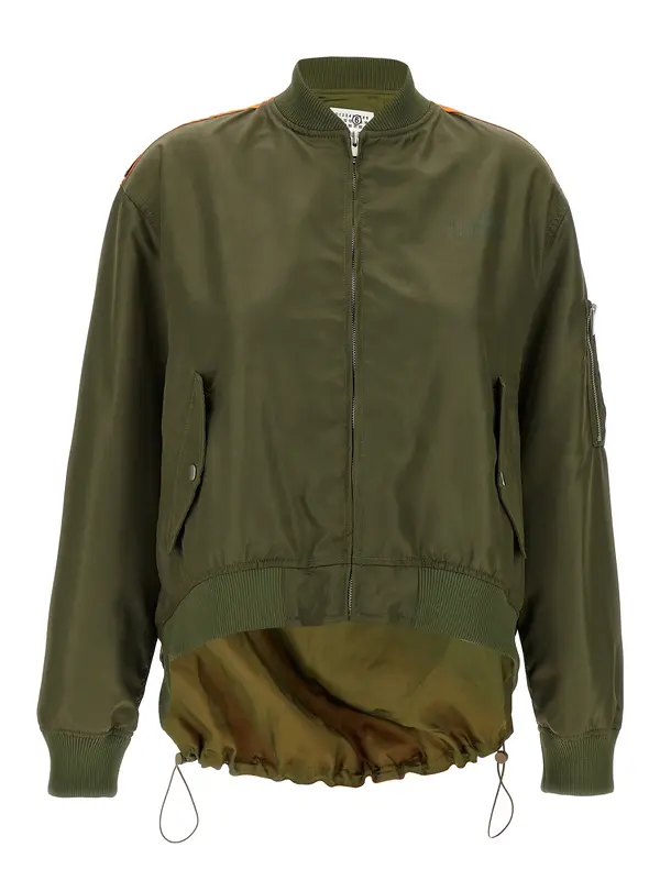 MAISON MARGIELA Nylon Bomber Jacket - Green