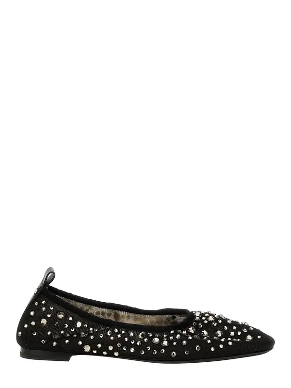 Tory Burch Crystal Ballet Flats - Black