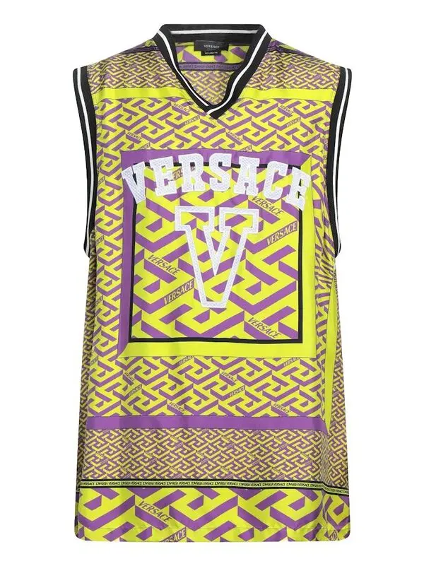 Versace 78 Jersey Tank Topin - Lime Green