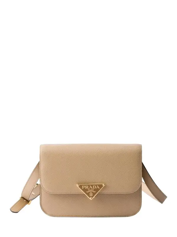 Prada Embleme Shoulder Bag - Neutrals