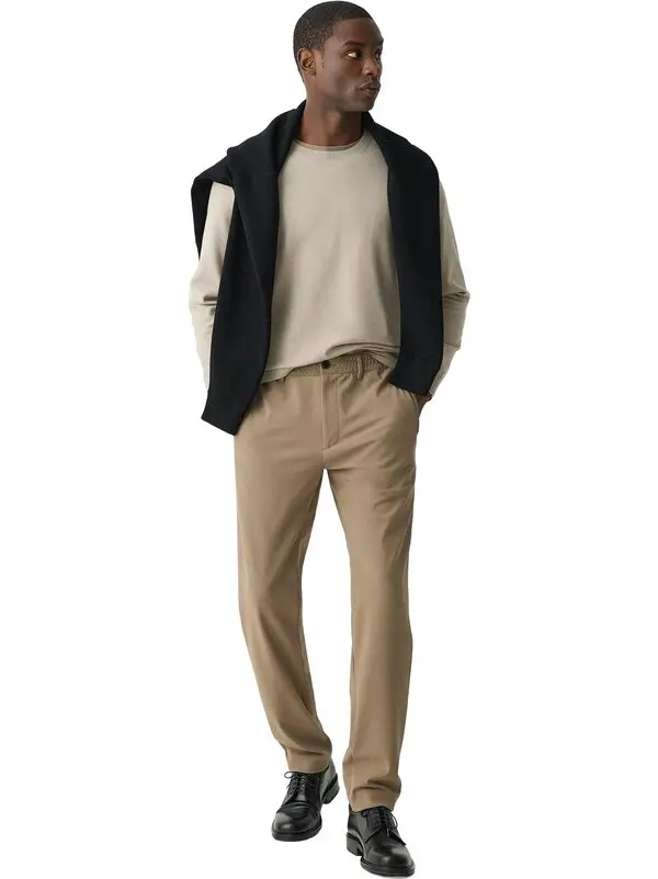 Theory Curtis Drawstring Pant - Walnut