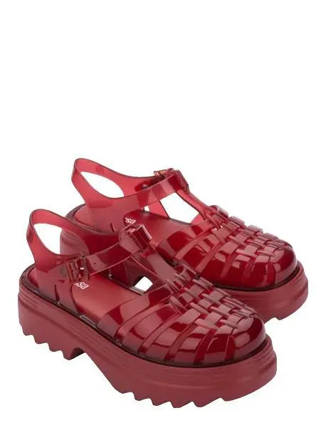 Melissa Possession Platform Ii Sandal - Transparent Red