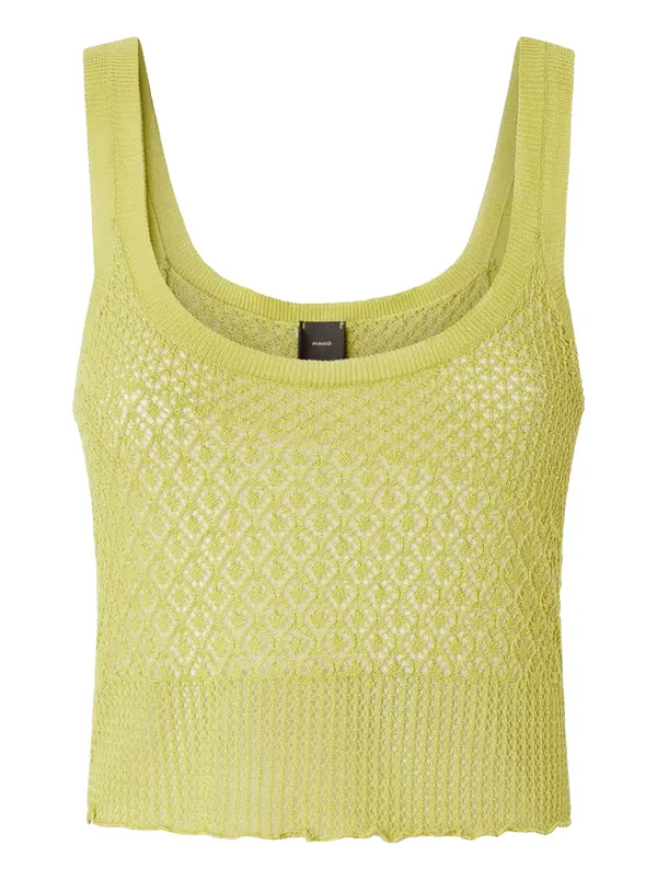 Pinko Crochet-knit Top - Green