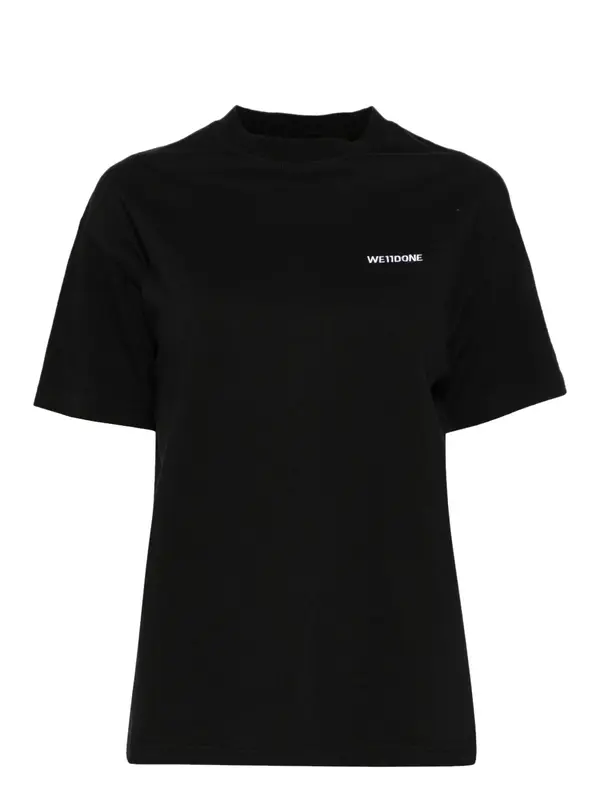We11Done Embroidered Logo T-shirt - Black
