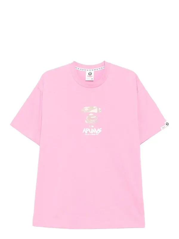 AAPE BY *A BATHING APE® Logo-print T-shirt - Pink