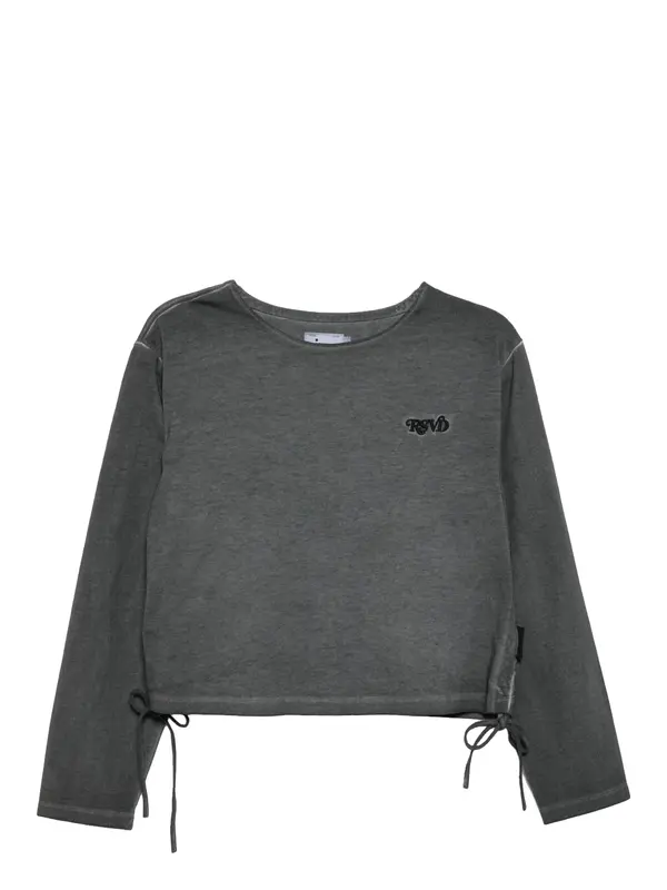Izzue Embroidered Logo Top - Grey