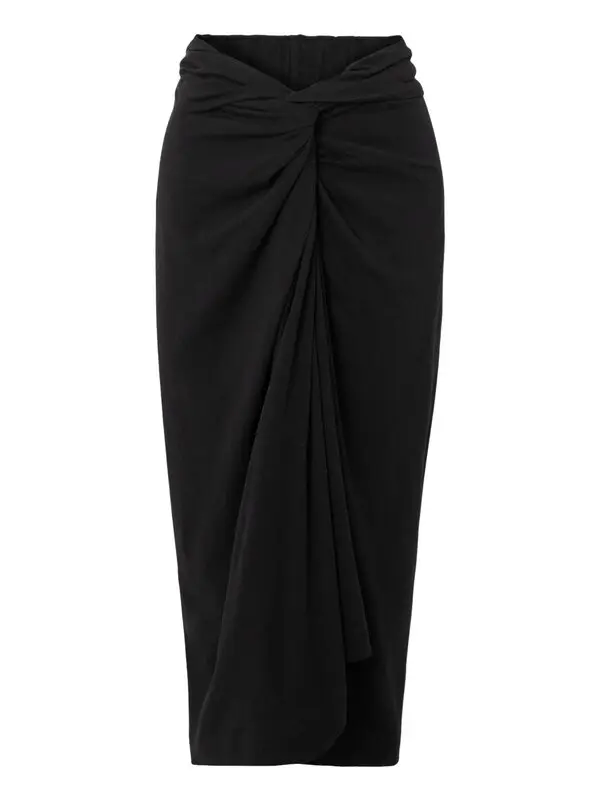 Dries Van Noten - Dries Van Noten Knotted Midi Skirt