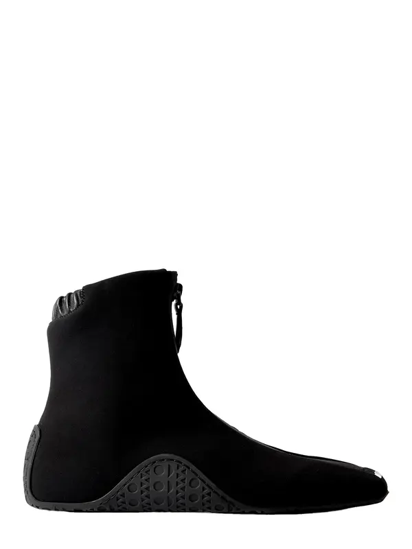 Alaïa Basket Neoprene High-top Sneakers - Black