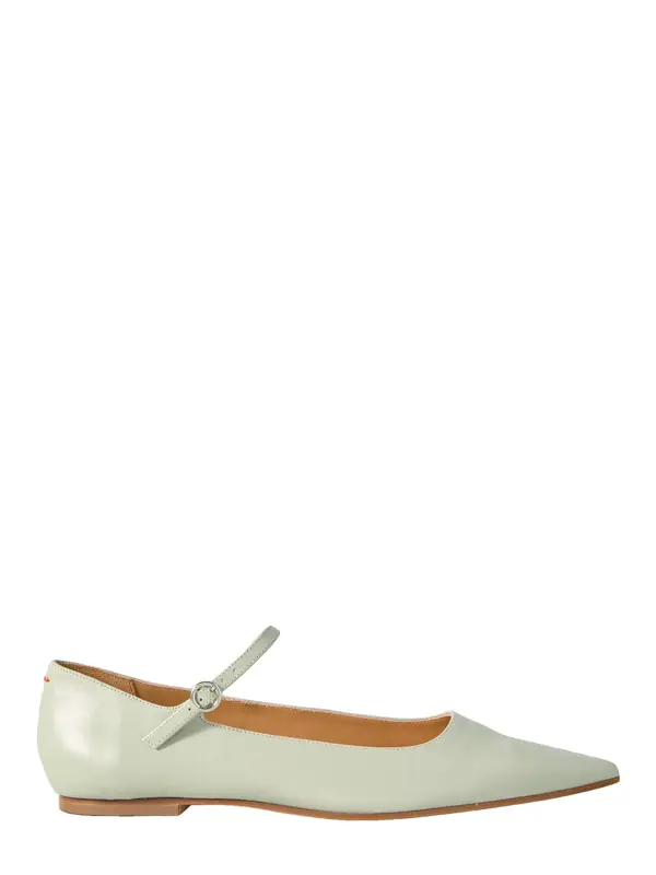 AeydĒ Cleo Leather Mary Jane Ballet Flats - Green