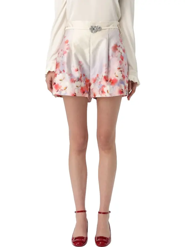 Zimmermann Floral Print Shorts - Yellow Cream