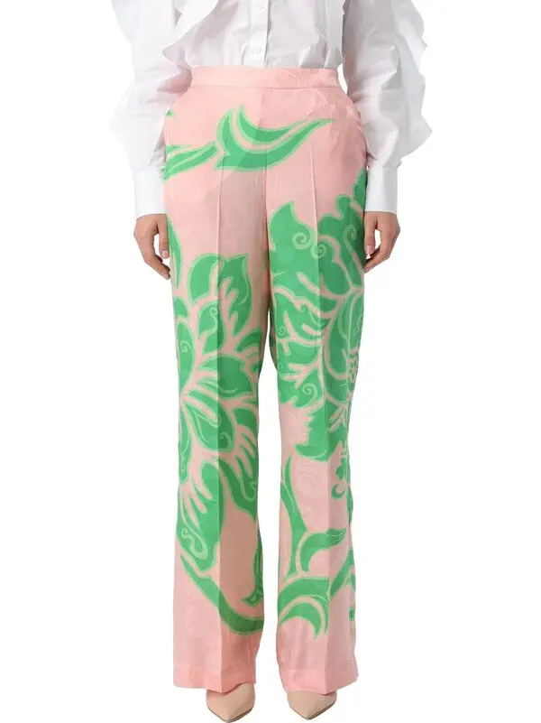 Etro Printed Wide-leg Trousers - Pink