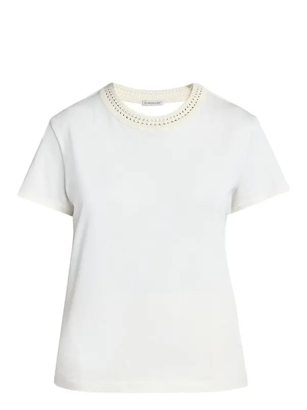 Moncler Short-sleeve Tee - Natural