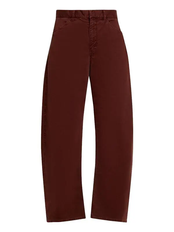 NILI LOTAN Tribeca Straight Leg Pants - Cabernet