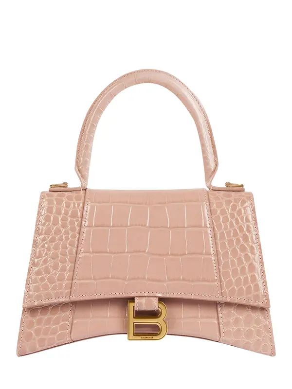 Balenciaga Hourglass Top Handle Bag - Cream