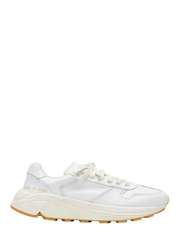COMMON PROJECTS Premium Leather Runner Sneakers - White