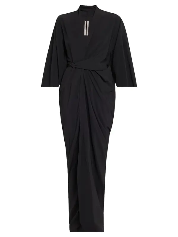 Rick Owens Wrap Gown - Black
