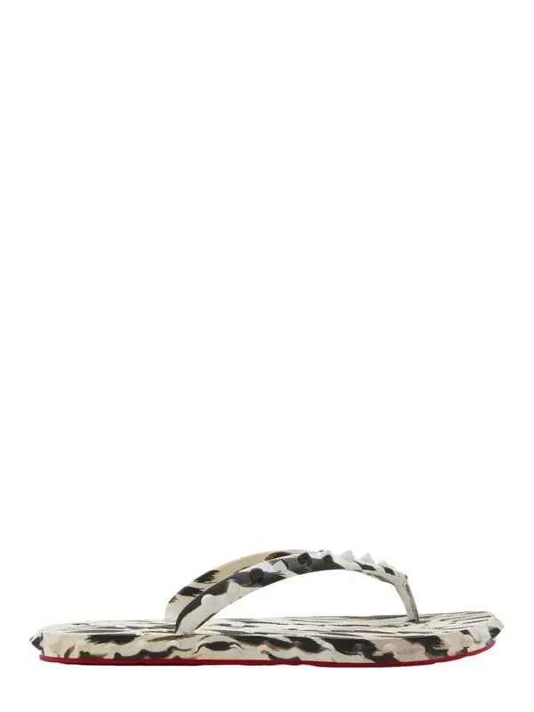 CHRISTIAN LOUBOUTIN Super Loubi Studded Flip Flop Sandals - Multi