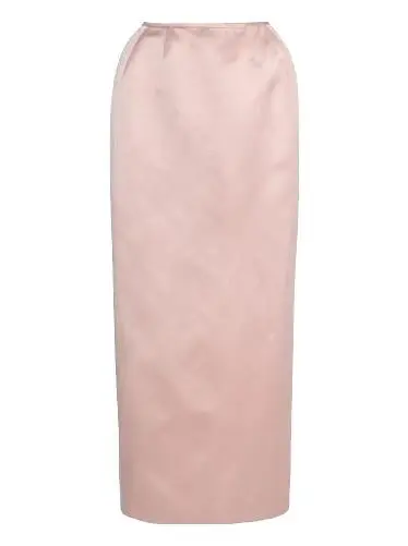 Delpozo Architectural Silk-satin Maxi Skirt - Pink