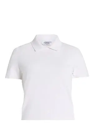 Delpozo Knit Polo Shirt - White