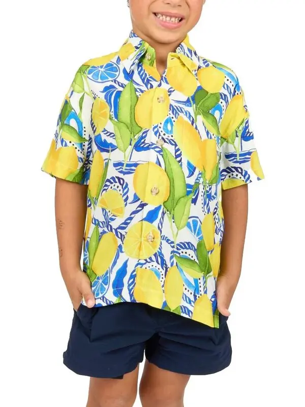 Kenny Flowers The Lemonade Standboys Hawaiian Shirt - White