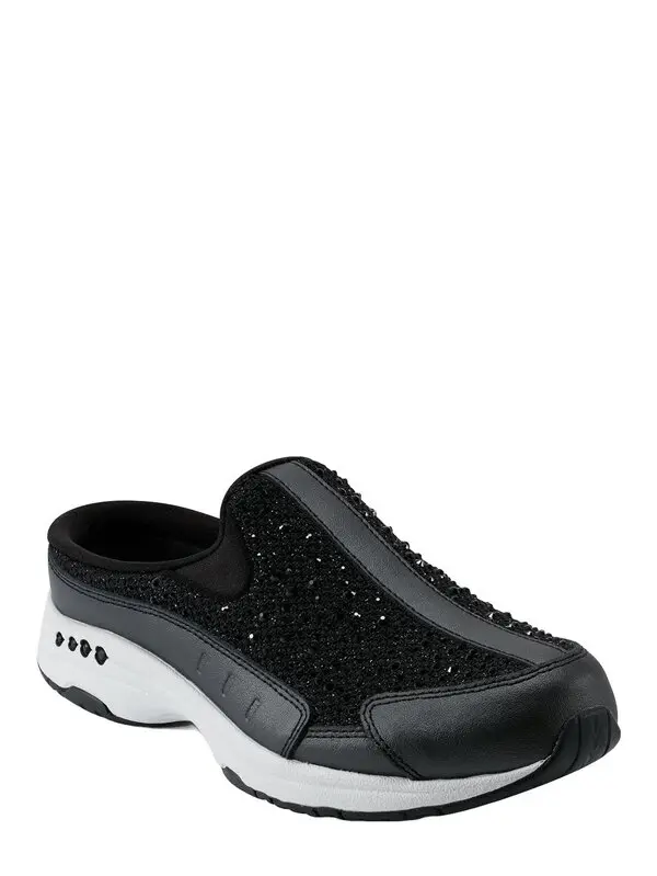 Easy Spirit Travel Sparkle Clog - Black